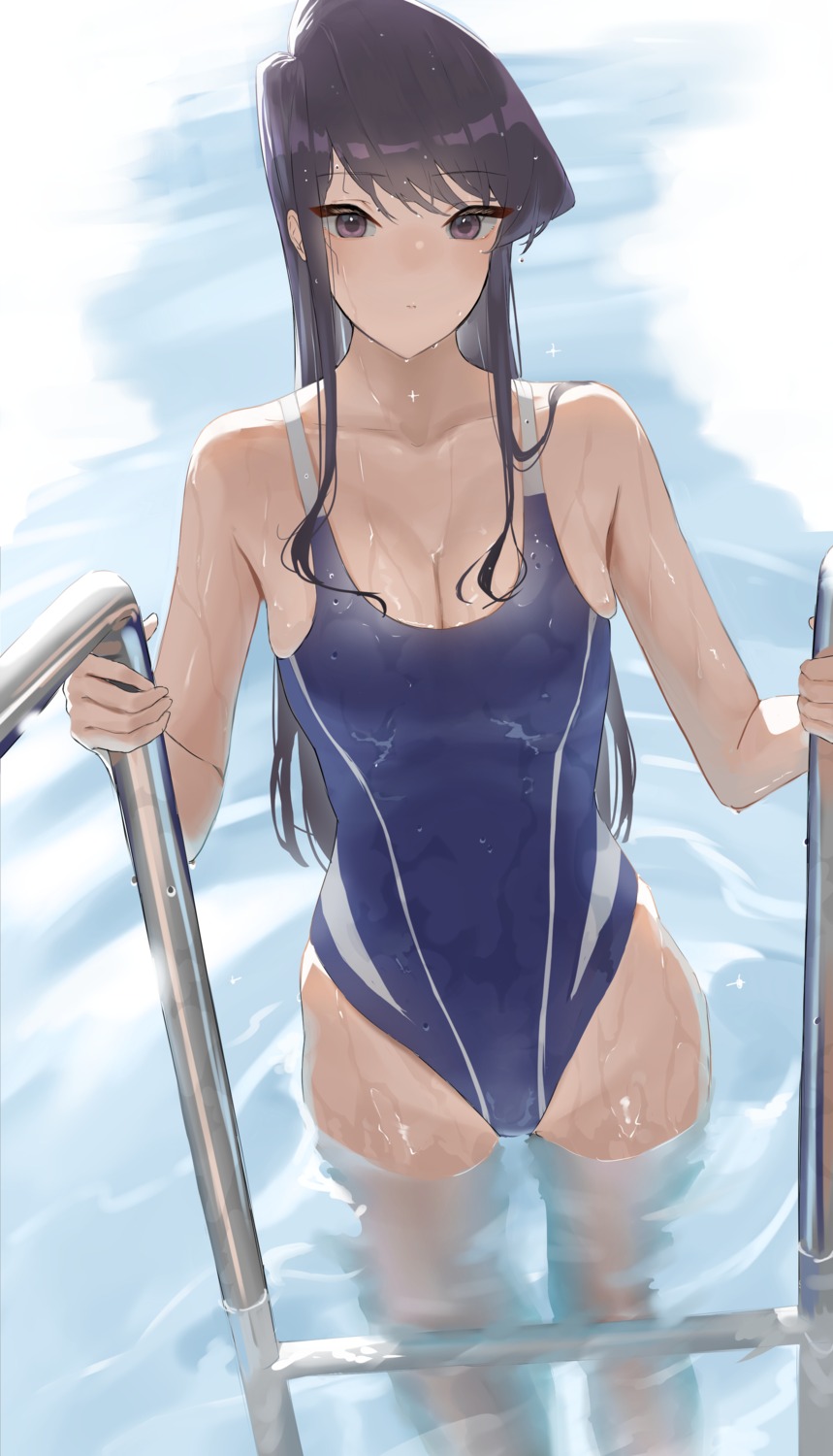takita (takita3411) komi-san wa komyushou desu. komi shouko cleavage swimsuits wet | #805599 ...
